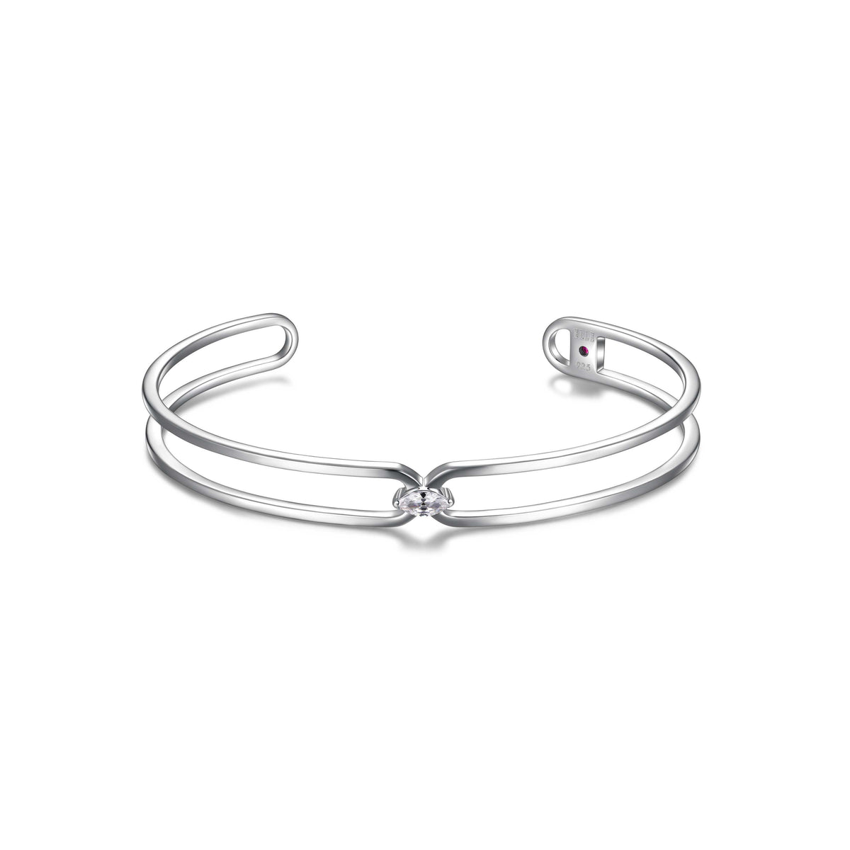 Elle Parallel Cuff Sterling Silver Bangle Bracelet — Bogart's Jewellers
