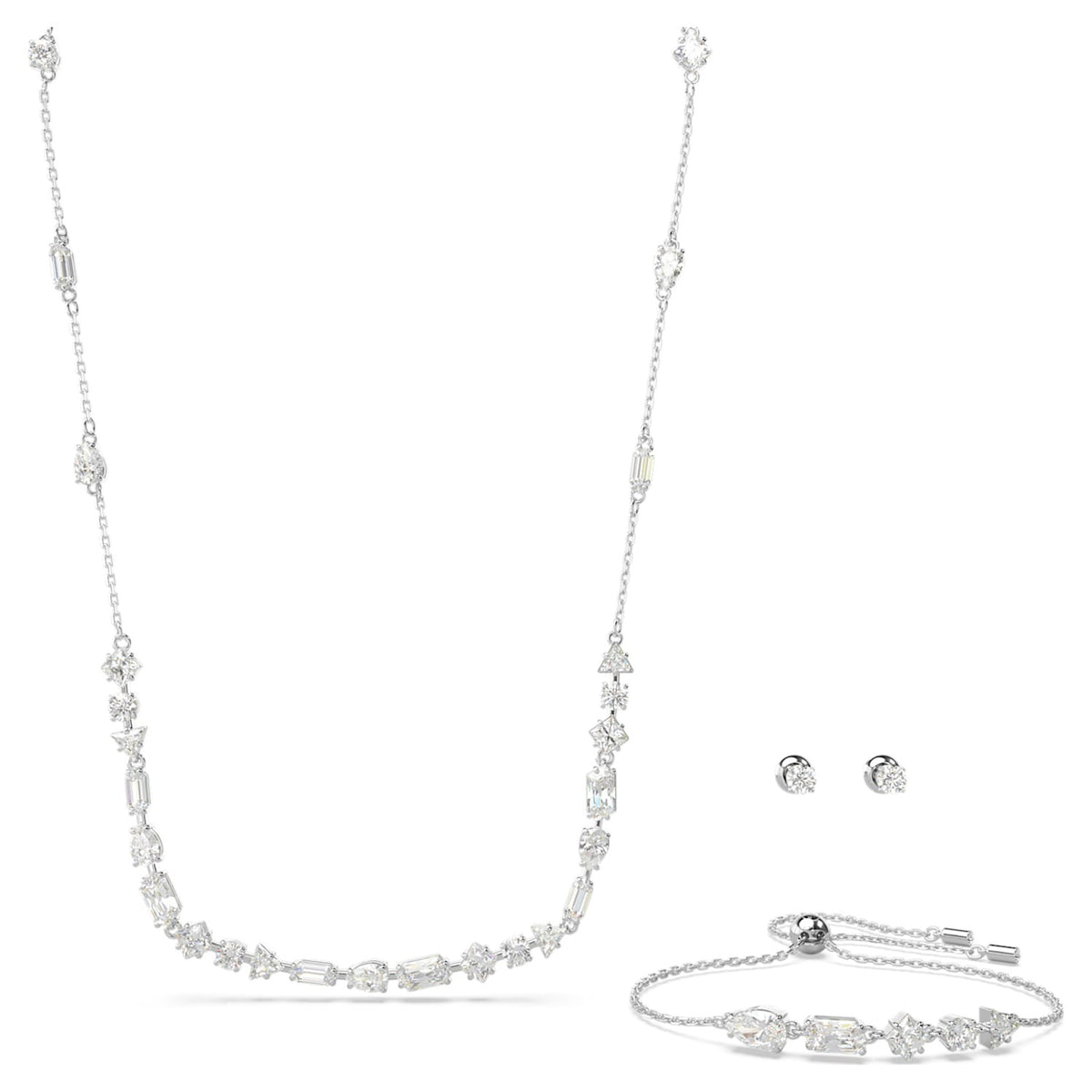 Swarovski Mesmera Necklace, Earrings & Bracelet Jewellery Set — Bogart ...
