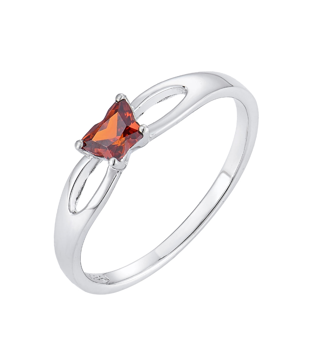 Sterling Silver Children's Butterfly Birthstone Ring with Customizable ...