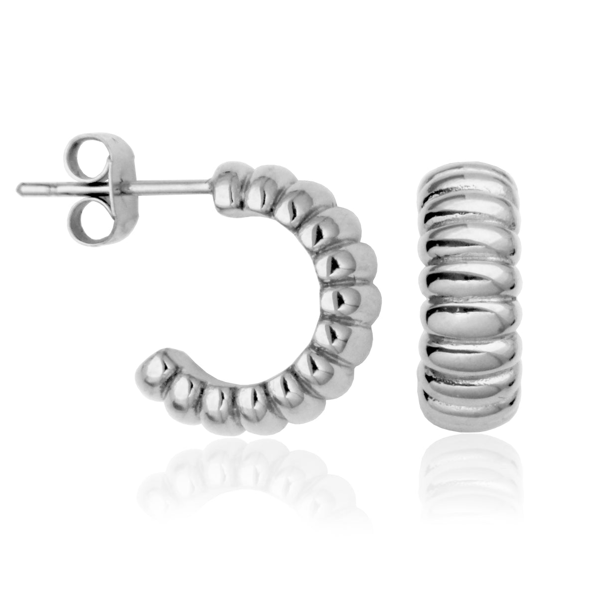Steelx Stainless Steel Tube Hoop Earrings — Bogart's Jewellers