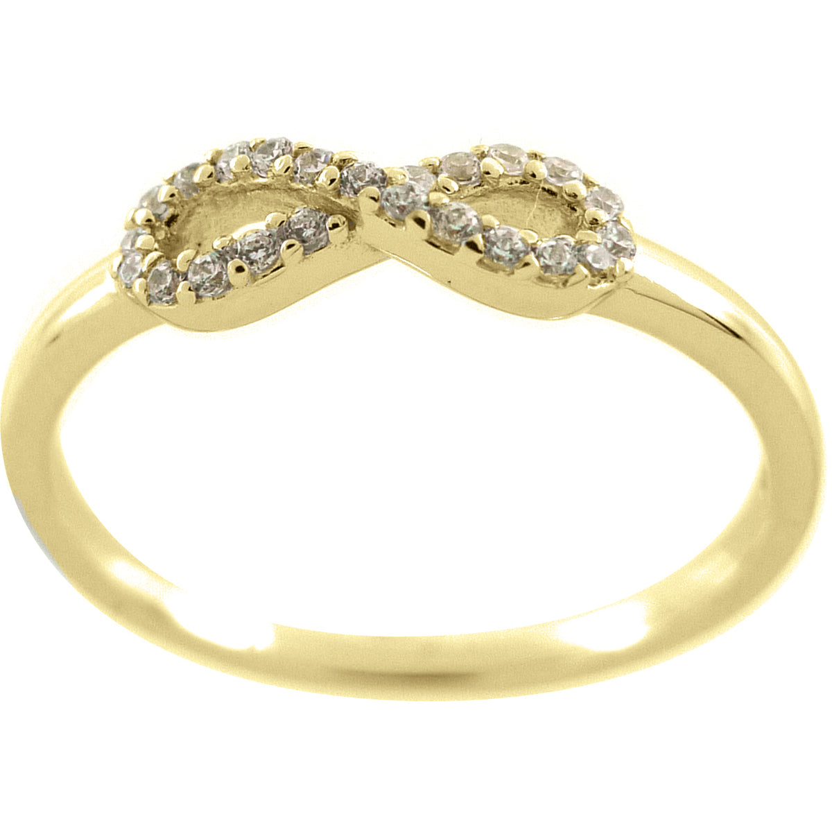 Casablanca Yellow Gold Plated Infinity Ring — Bogart's Jewellers