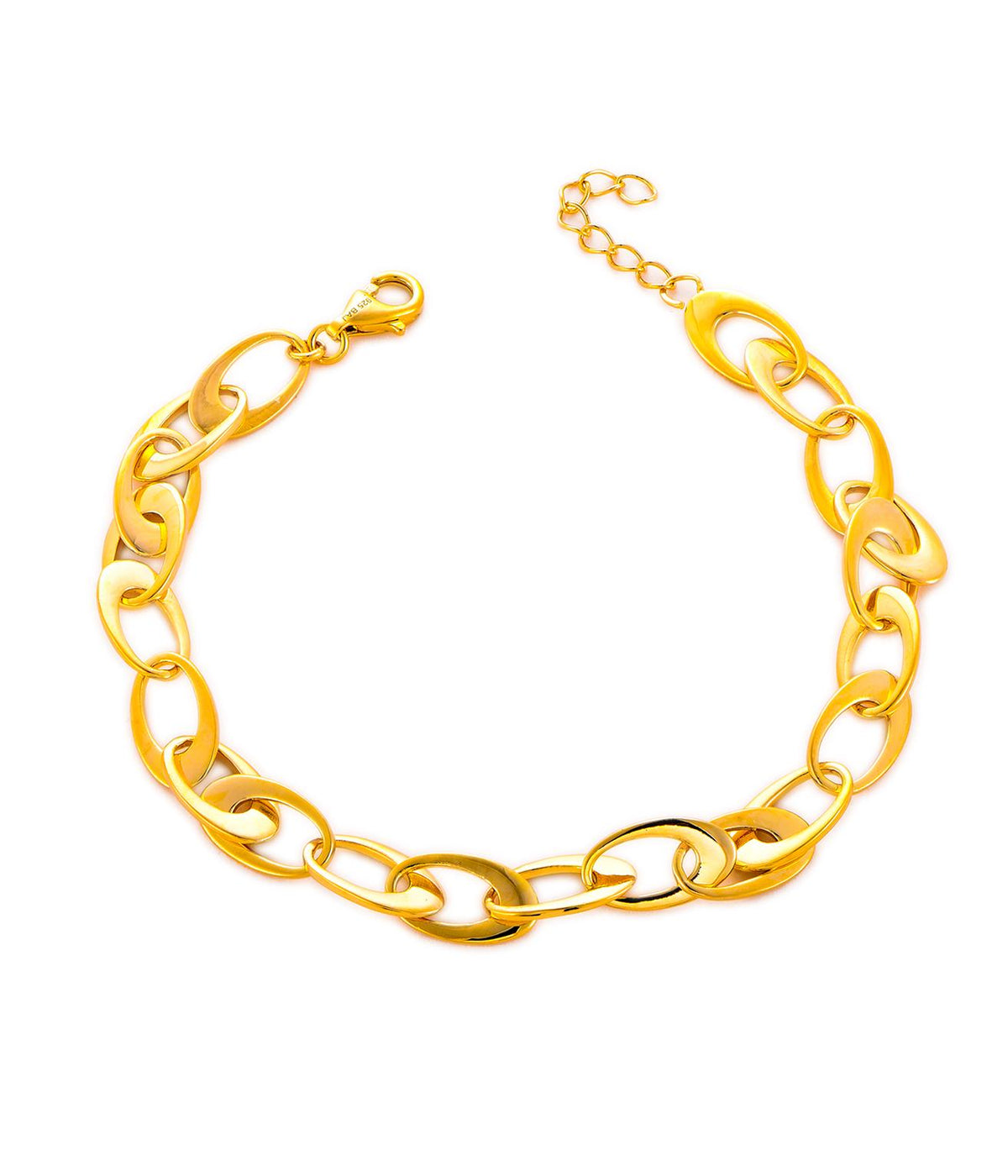 Casablanca Gold Plated Oval Loop Bracelet — Bogart's Jewellers