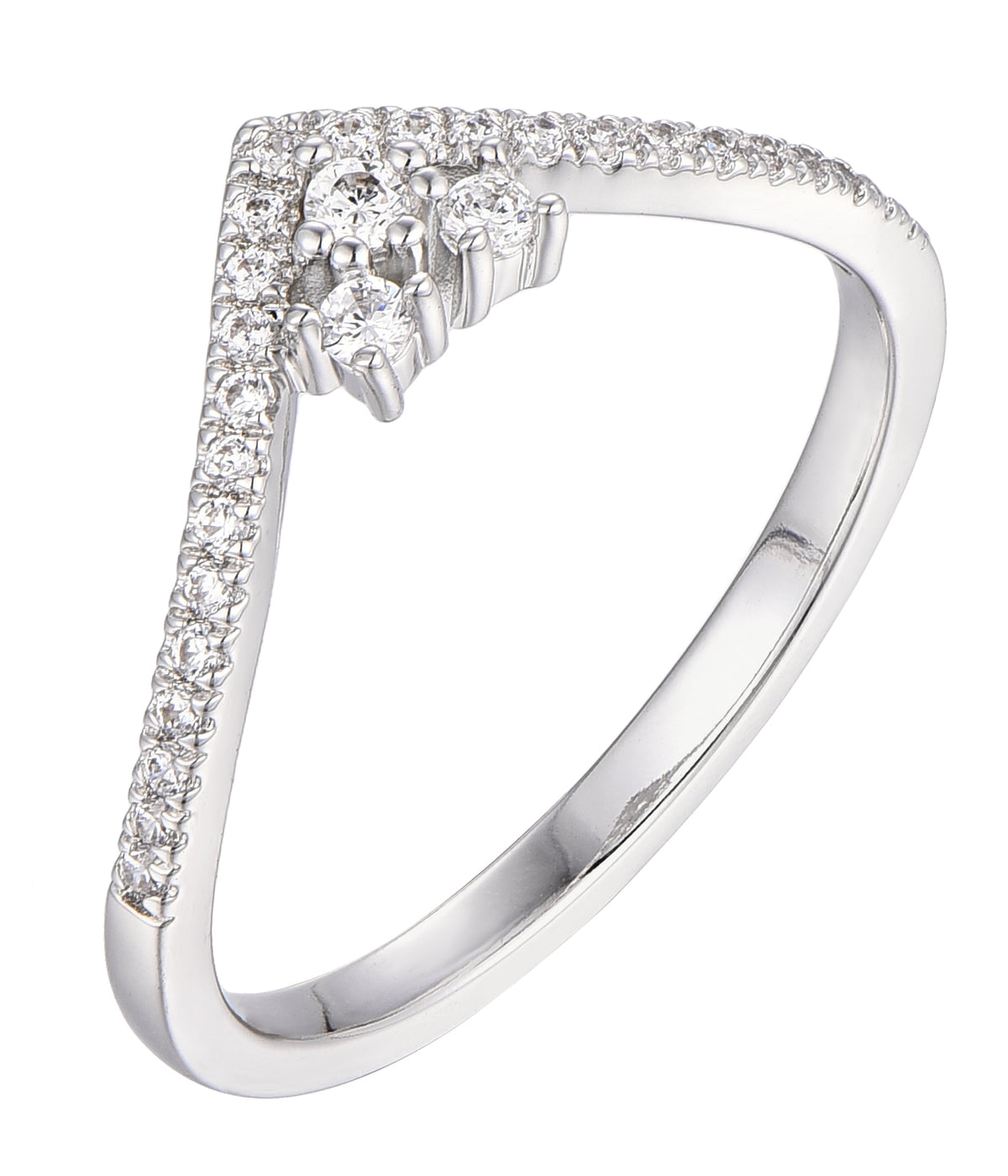 Casablanca Sterling Silver CZ Wish Ring — Bogart's Jewellers