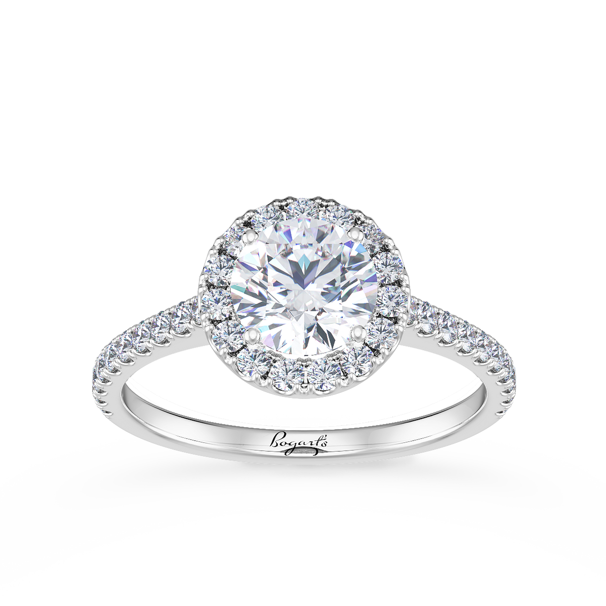 Build Your Own Floating Halo Diamond Engagement Ring — Bogart's Jewellers