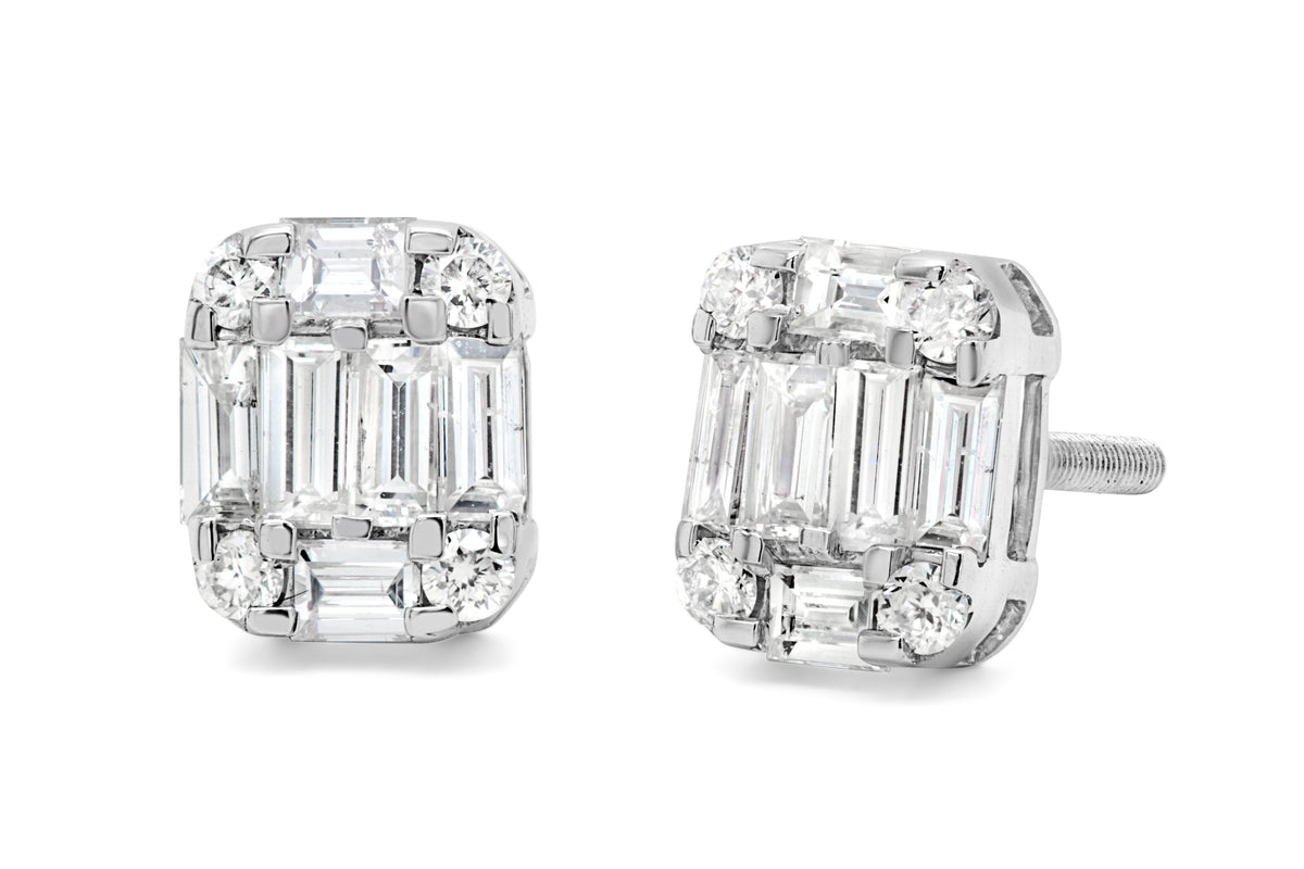 .96CT Baguette Diamond Earrings — Bogart's Jewellers