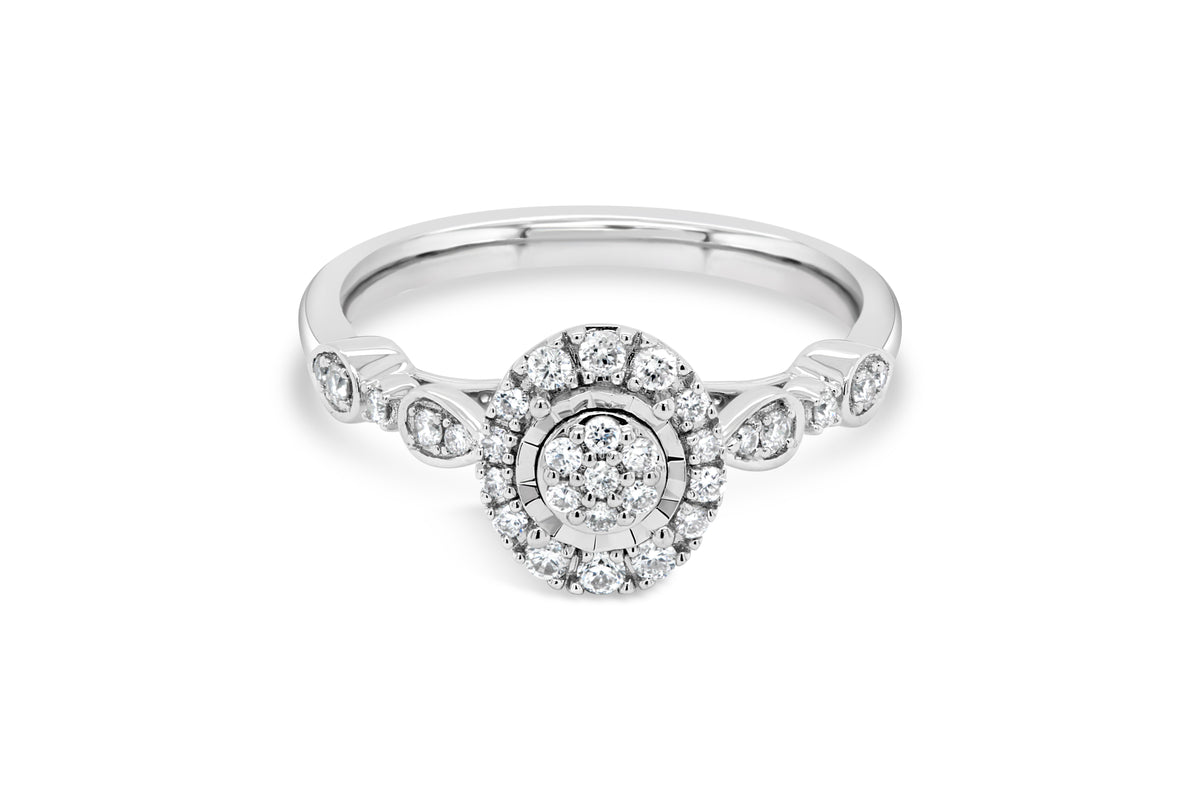 .25CT Diamond Oval Cluster Ring — Bogart's Jewellers