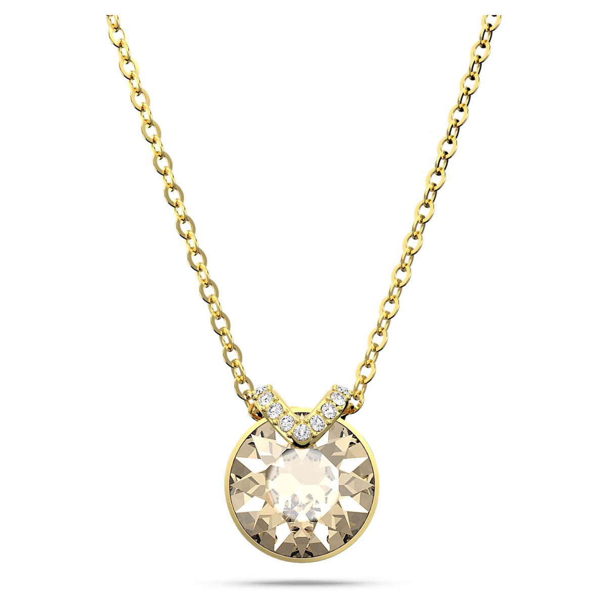 Swarovski Bella Necklace: Yellow Gold — Bogart's Jewellers