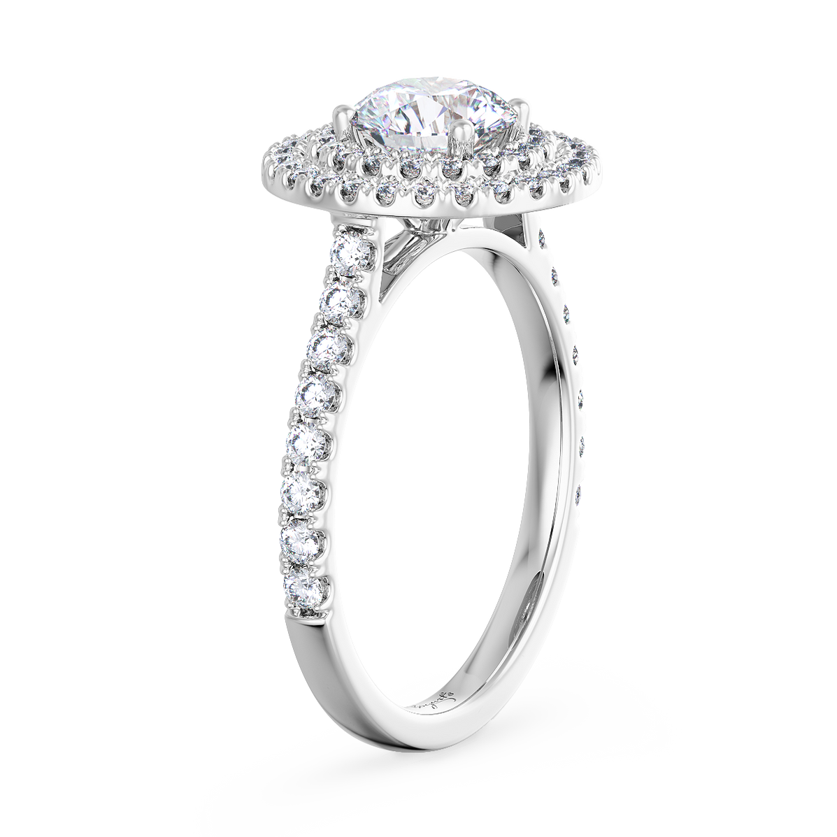 Build Your Own Double Halo Diamond Engagement Ring — Bogart's Jewellers