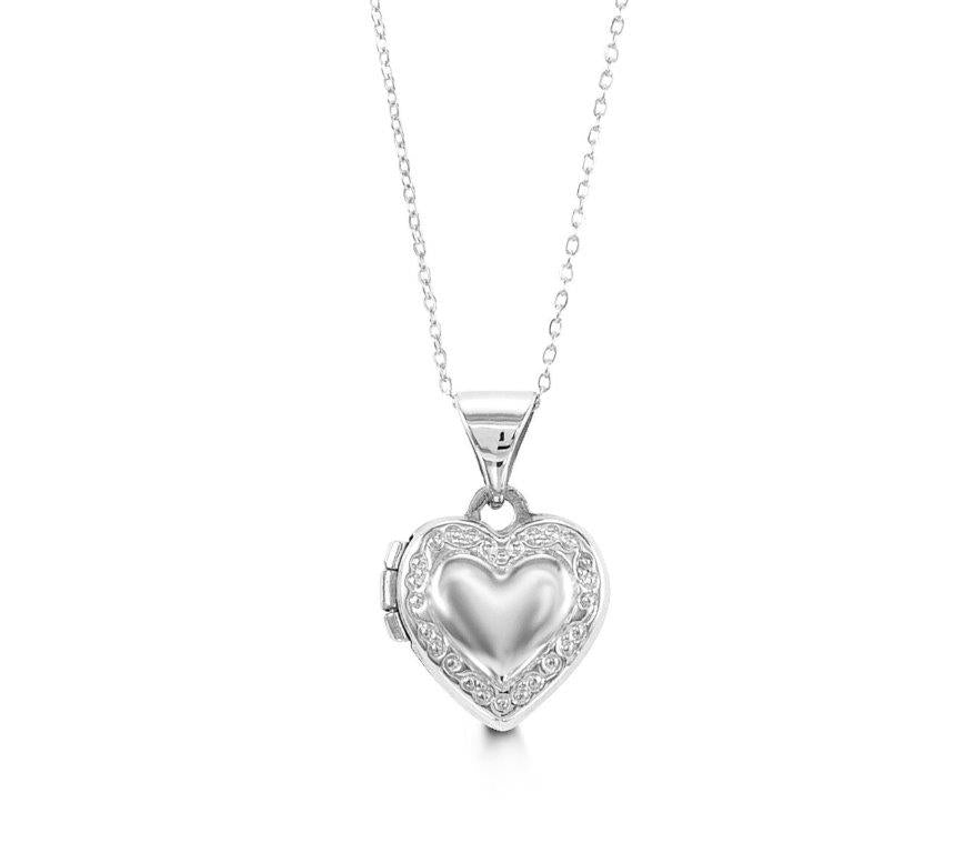 Children's Heart Locket Necklace — Bogart's Jewellers